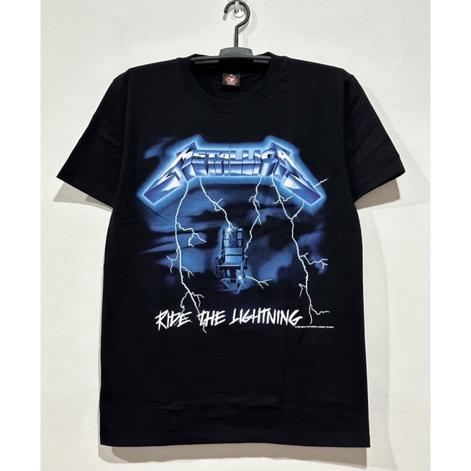 METALLICA RIDE THE LIGHTNING ROCK YEAH BRAND THAILAND TSHIRT | Shopee ...