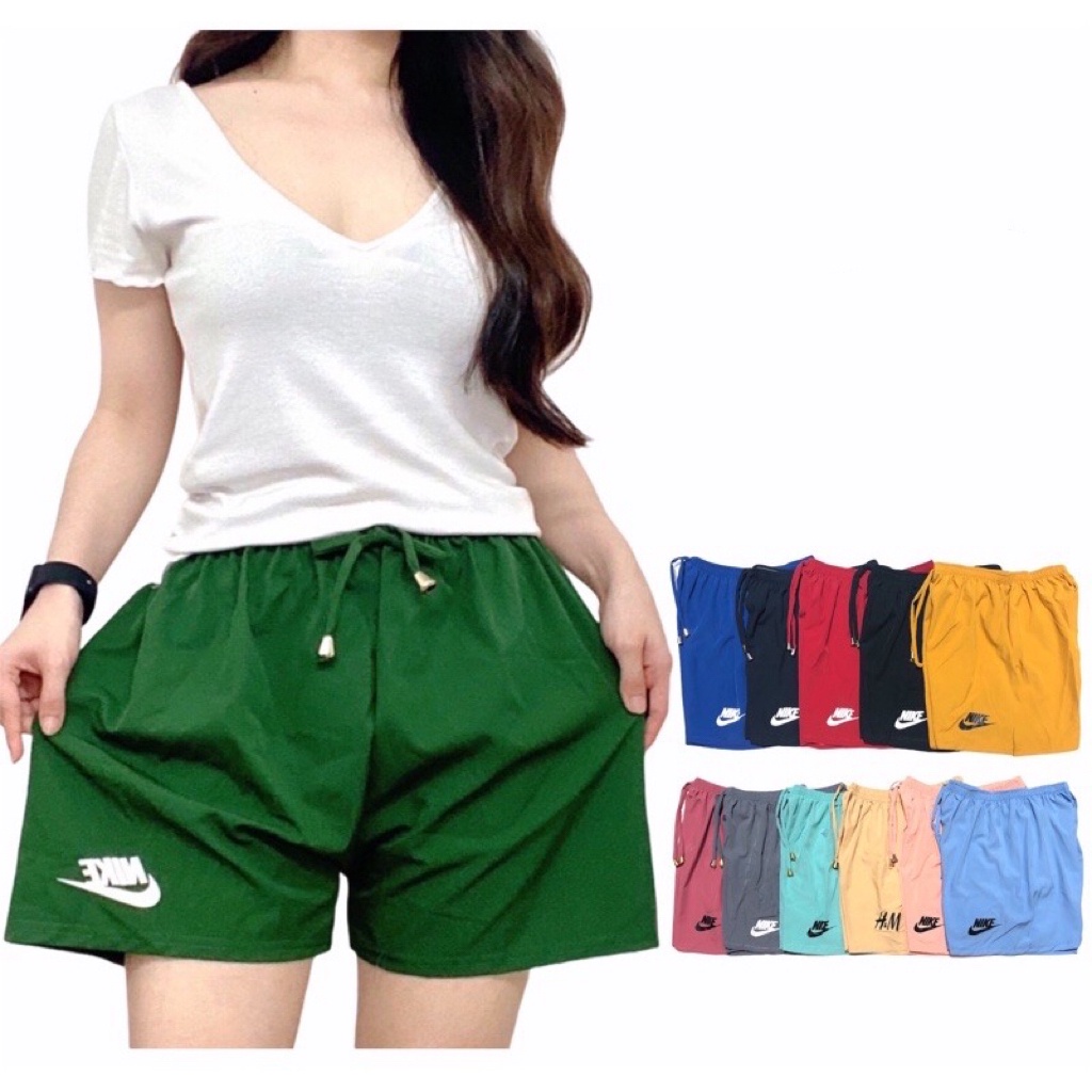 Taslan Trendy Jogger Shorts for Women 7color | Shopee Philippines