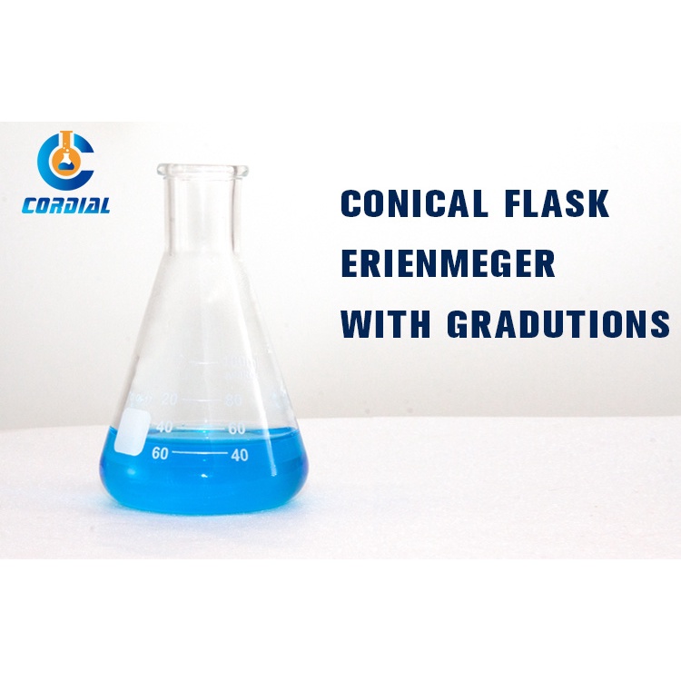 Erlenmeyer flask conical flask borosilicate glass 5ml, 150ml, 200ml ...