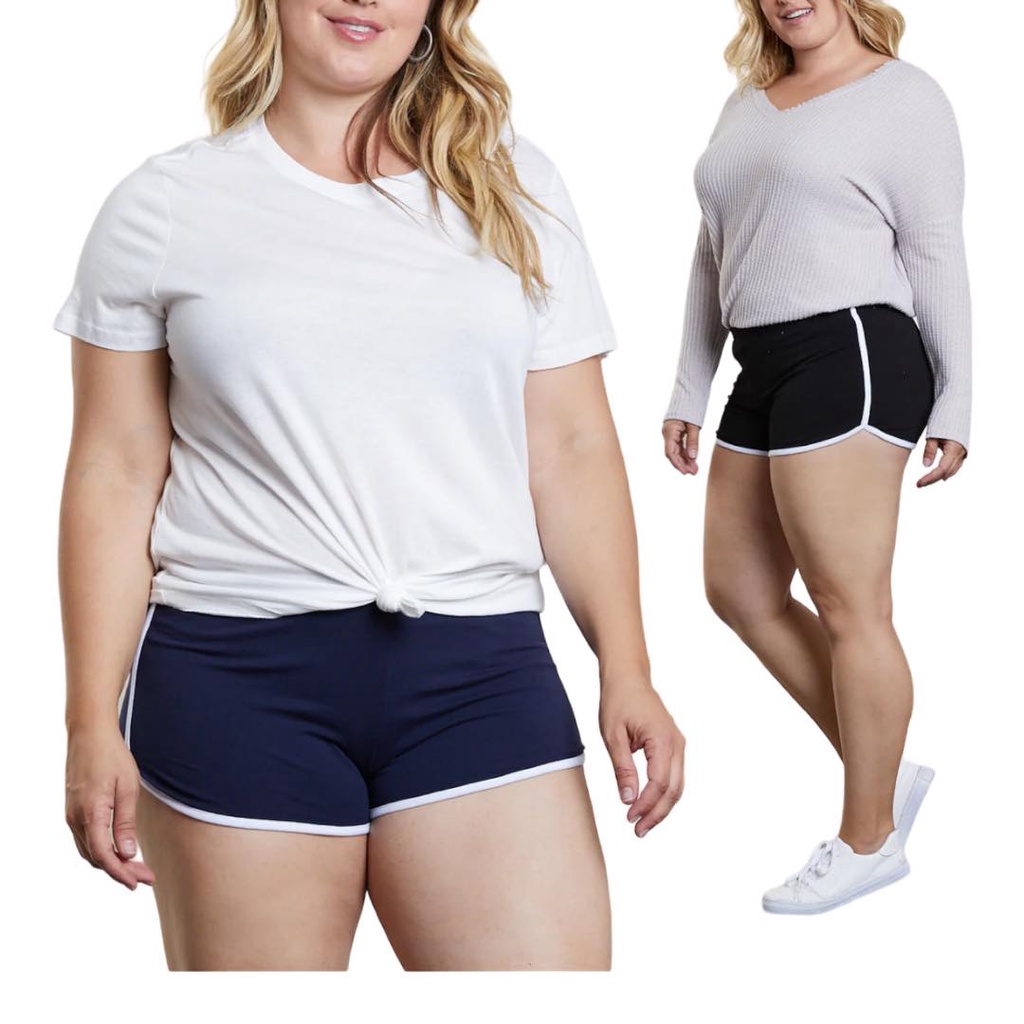 Plus Size High Waist Dolphin Shorts (26”-40” Waistline) Sexy Fashion ...