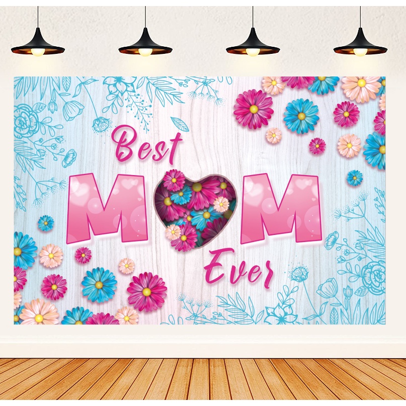 Happy Mother's Day Backdrop Floral Mother's Day Backdrop for ...