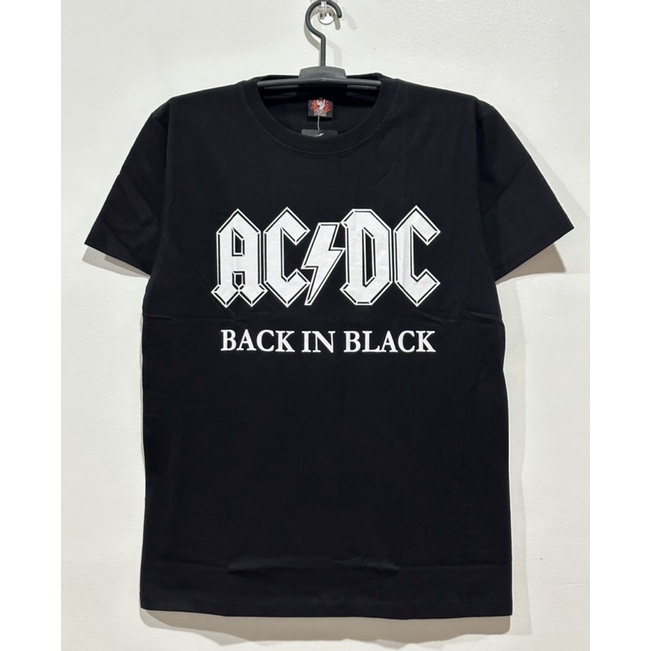 ACDC BACK IN BLACK ROCK YEAH BRAND THAILAND TSHIRT | Shopee Philippines