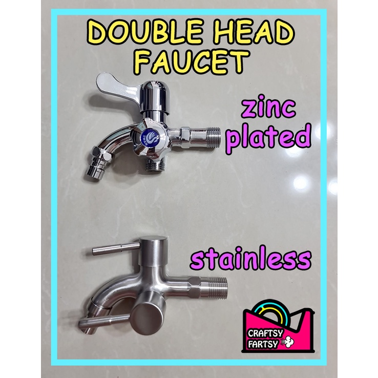 (PER PIECE) 2 Way Double Head Faucet | Shopee Philippines