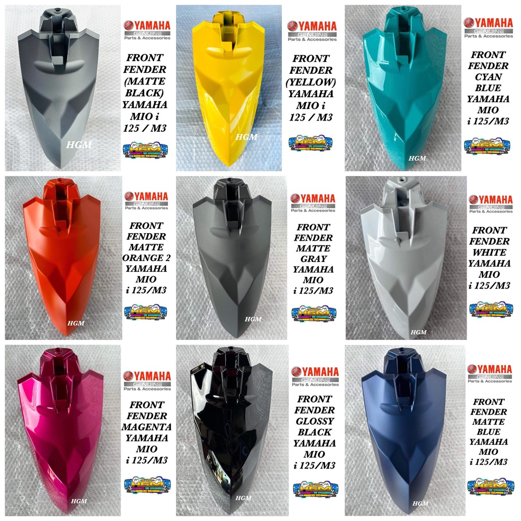 FRONT FENDER OR TAPALUDO FOR YAMAHA MIO 125i (M3) YAMAHA GENUINE PARTS | BB3-F1511 | Shopee ...
