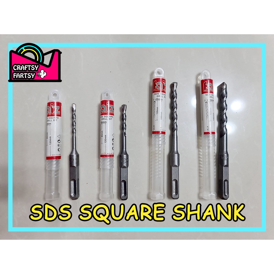 (PER PIECE) SDS Square Shank Masonry Drill Bit Short 5mm to 16mm ...