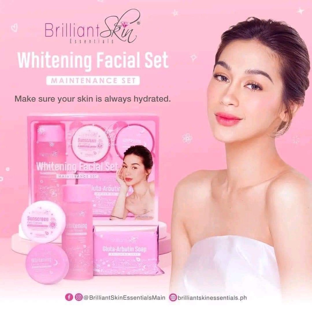 BRILLIANT SKIN WHITENING FACIAL SET (MILD MAINTENANCE SET) | Shopee ...