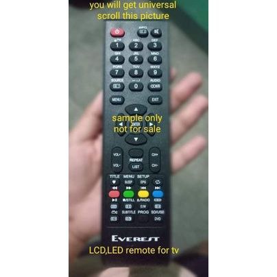 everest led tv remote,100% na gagana sa tv mo | Shopee Philippines