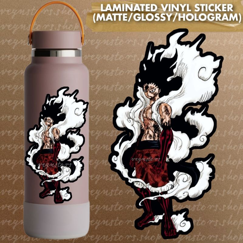 ONE PIECE LUFFY GEAR 4 SNAKEMAN LAMINATED VINYL STICKER | Shopee ...