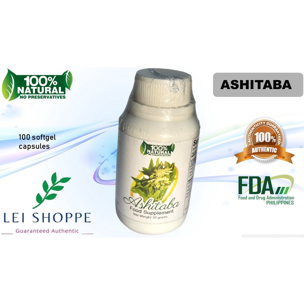 ASHITABA Food Supplement Natural Herbs 100 Softgel Capsules | Shopee ...