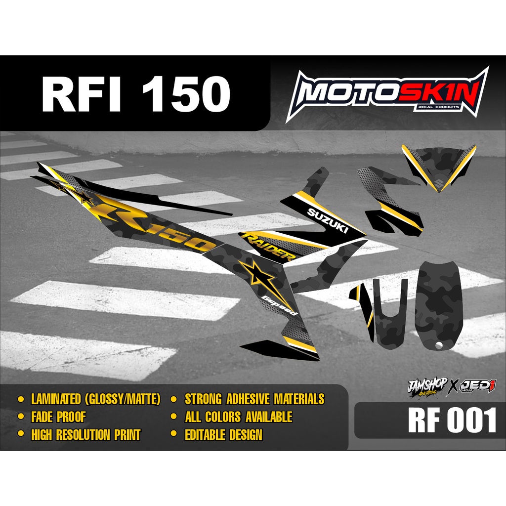 Suzuki Raider R150 FI Decals Limited Edition Designs | Shopee Philippines