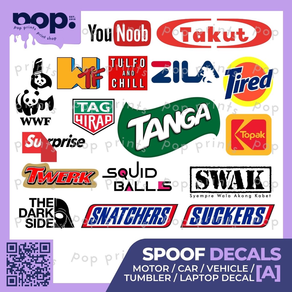 Spoof Car Decals and Moto Decals - Car and Moto Sticker - Spoof Car ...