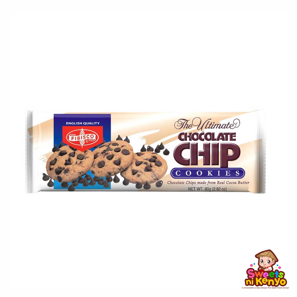 Fibisco Chocolate Chip Cookies 80g | Shopee Philippines