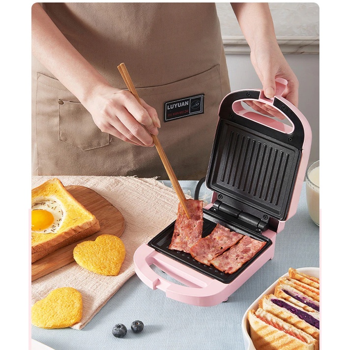Multifunctional Electric Folded Breakfast Sandwich Maker 220V Nonstick ...