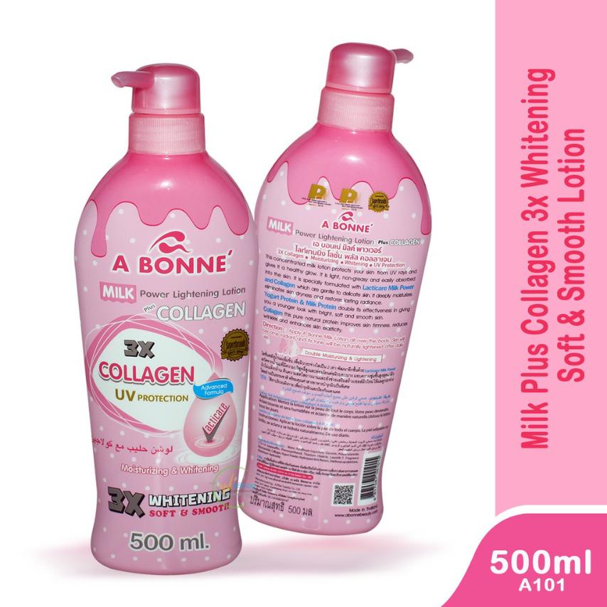 Abonne Milk Power Lightening W/ Collagen Lotion 500ml | Shopee Philippines