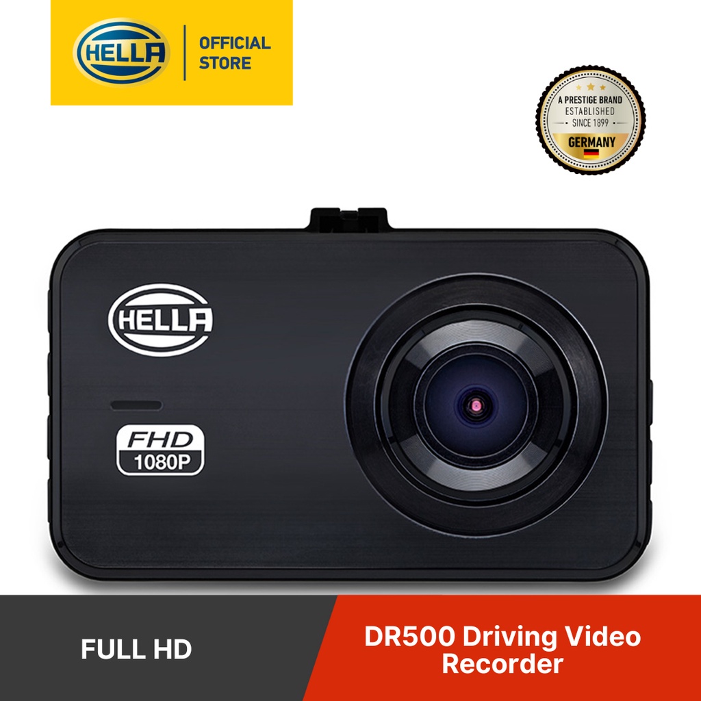 HELLA Dr500 Driving Video Recorder, Full Hd, Single Channel - 358 052 181 Dashcam Black | Shopee ...