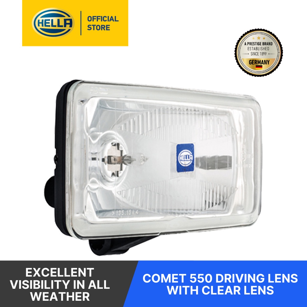 HELLA Comet 550 Driving Lens With Clear 1 Pc- 005 700 473 Auxiliary ...