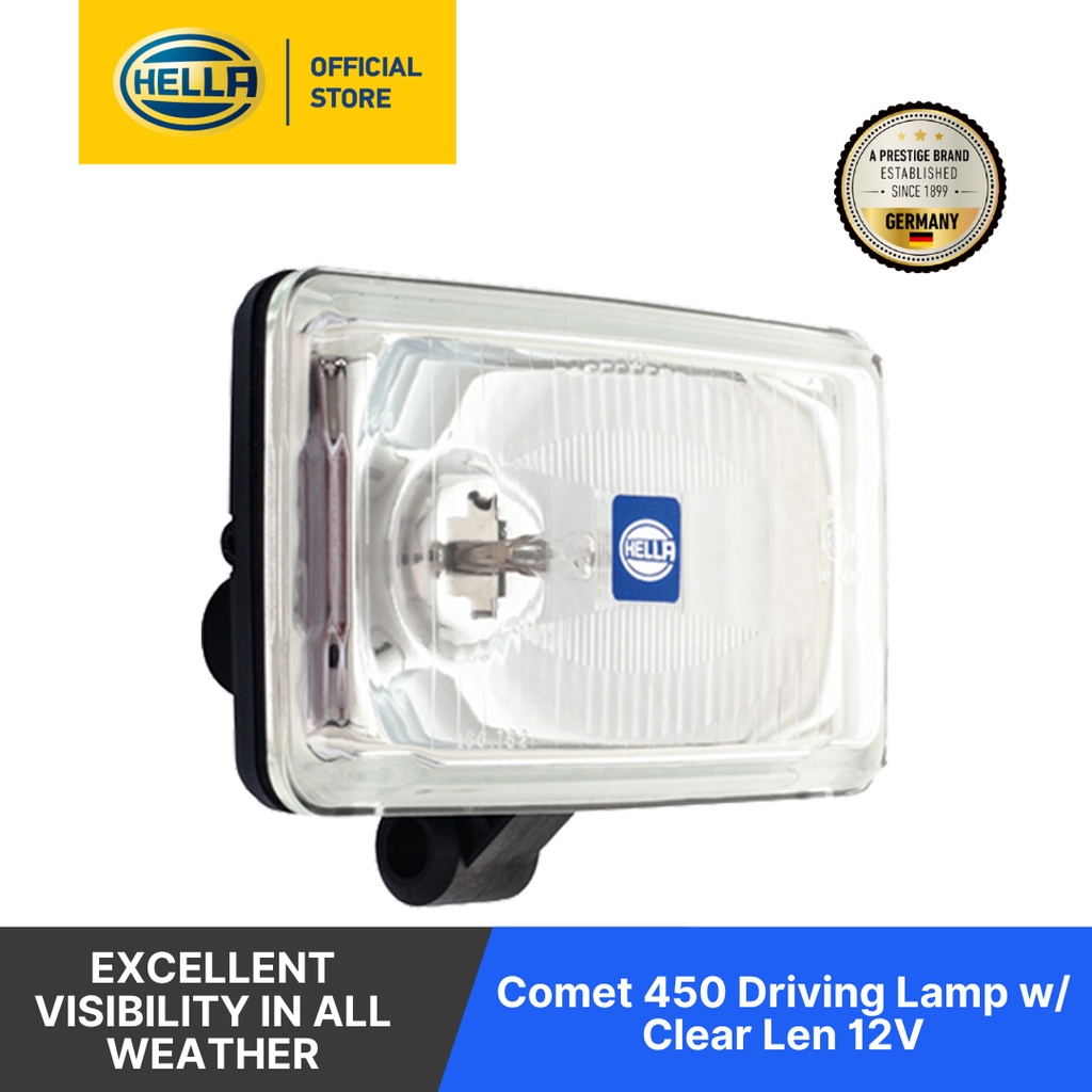 HELLA Comet 450 Driving Lamp With Clear Len 12V 1 Pc - 005 860 233 ...