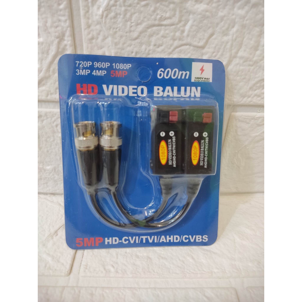 HD Video Balun (720p , 960p , 1080p,3mp , 4mp, 5mp ) 5mp HD-CVI/TVI/AHD ...