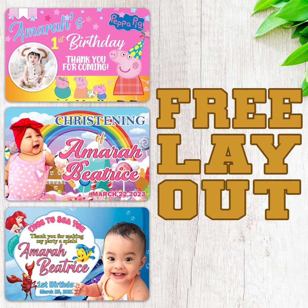 PERSONALIZED REF MAGNET SOUVENIR FOR BIRTHDAY, CHRISTENING, DEBUT ...