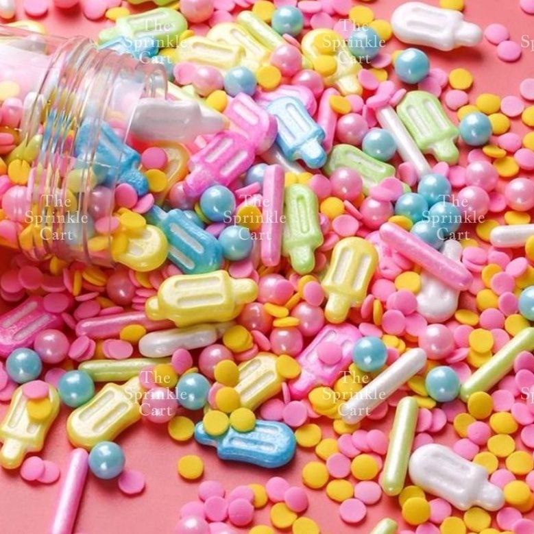Assorted Design Edible Sprinkles Dragees Baking Sugar Candy Cake ...