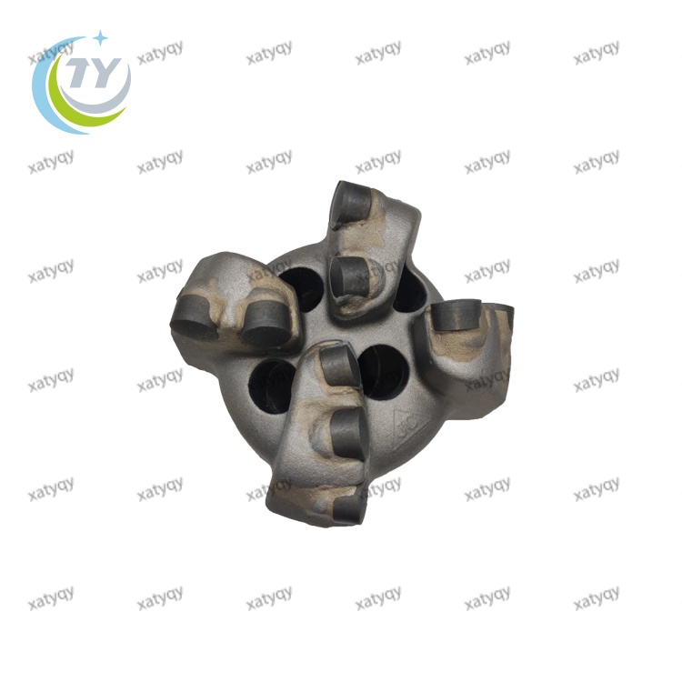 4 blades steel body PDC non core bit 94mm for water well drilling ...