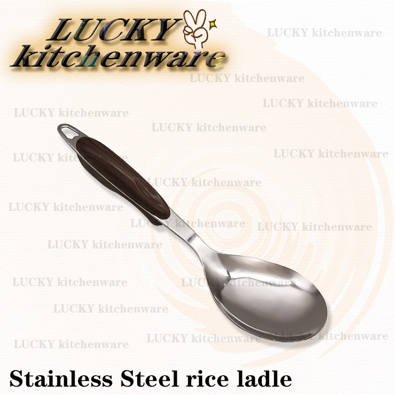 STAINLESS STEEL RICE LADDLE (SOLD PER PIECE) | Shopee Philippines
