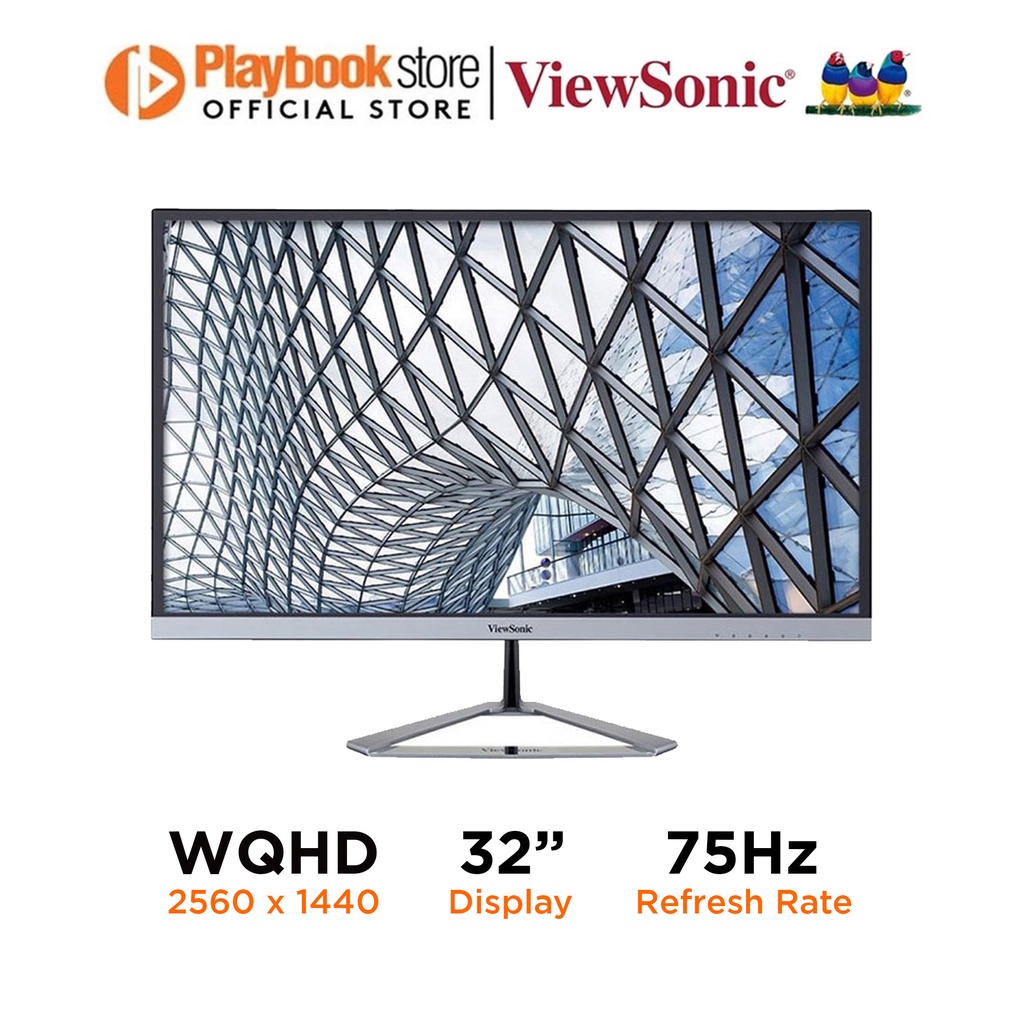 ViewSonic VX3276-2K-MHD-2 32" WQHD 2560 X 1440 75Hz Entertainment ...