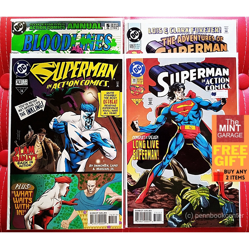 Superman DC Comic Books FN/VF 1993-1998 Action Comics, AC Annual ...