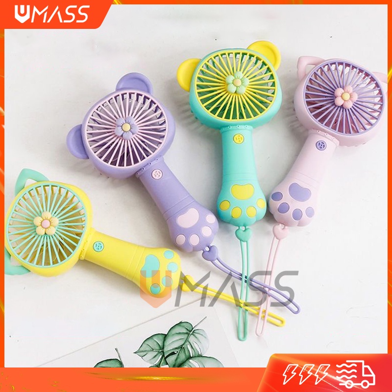 2023 Cute mini portable small fortable fan electri USB rechargeable ...