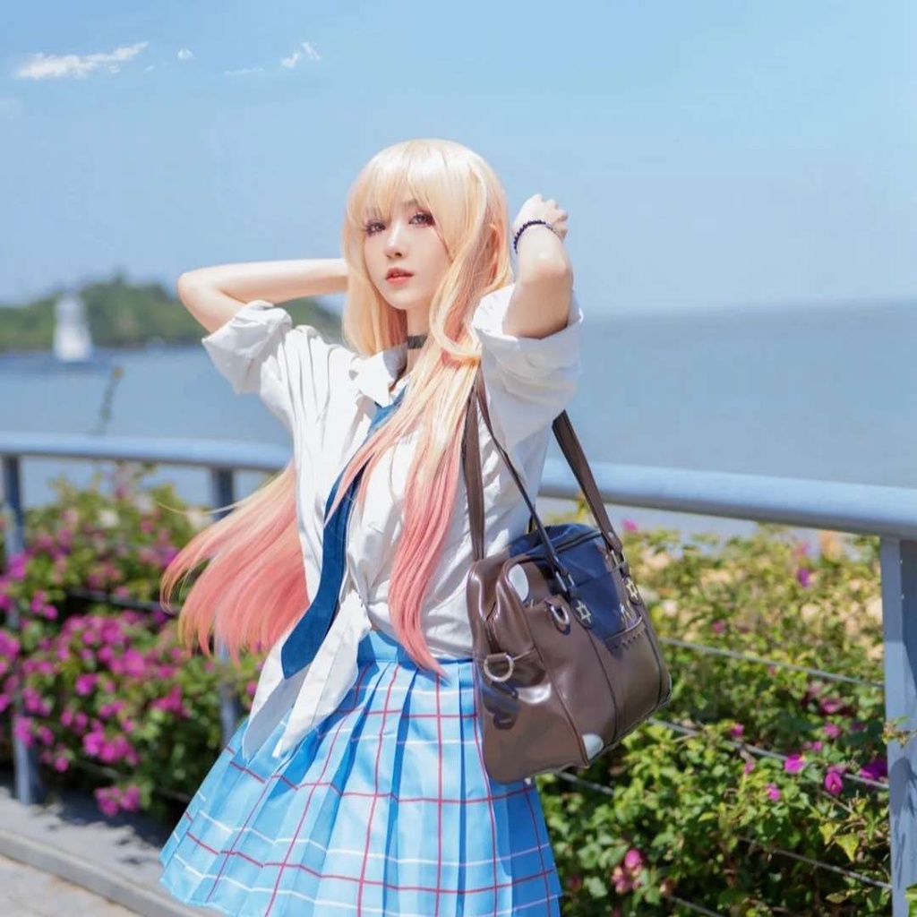 Anime My Dress-Up Darling Marin Kitagawa Cosplay Costume School Uniform ...
