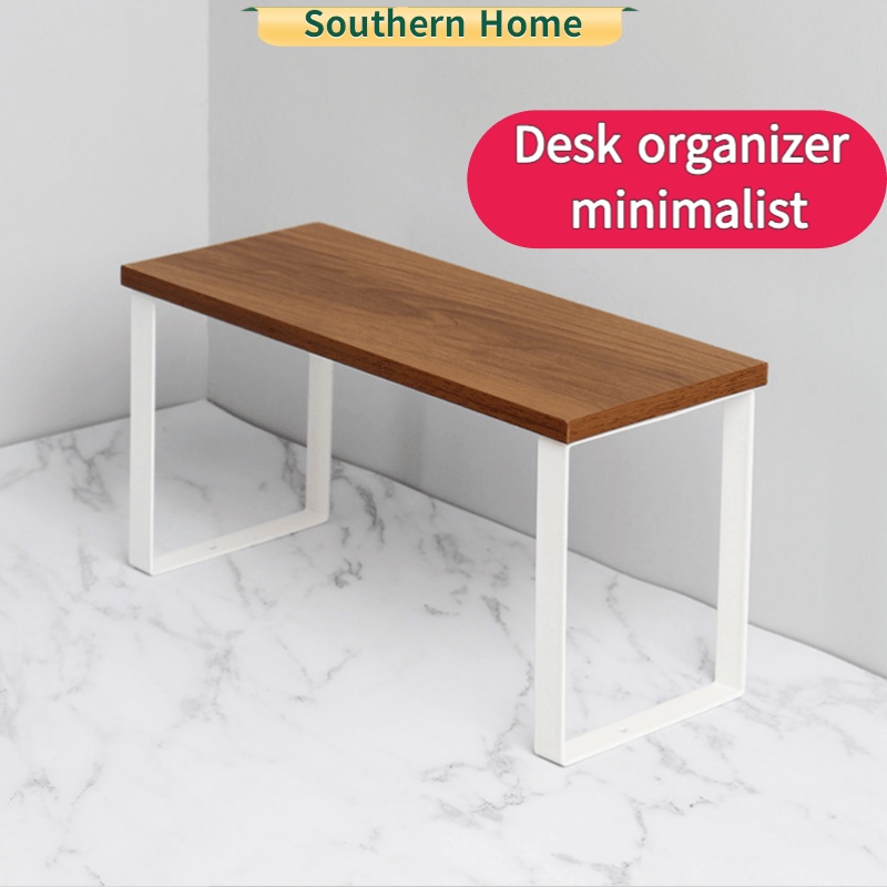 B68【Manila】Mini table Japanese-style Wooden Desktop Shelf Organizer ...