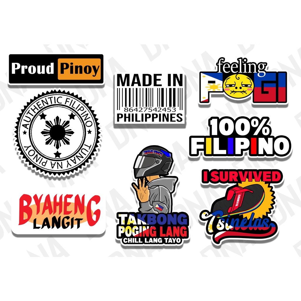 Proudly Pinoy Sticker Pack | Shopee Philippines