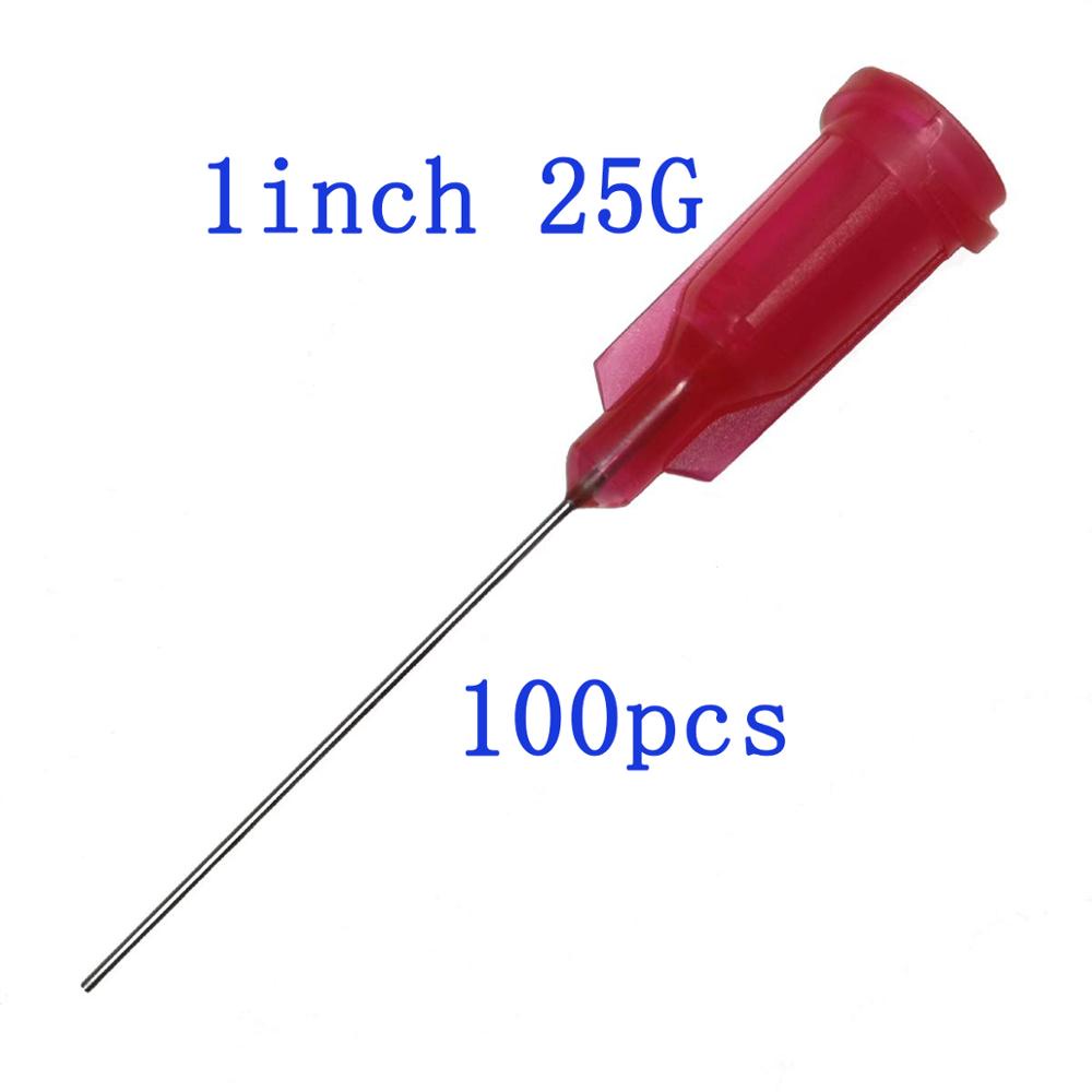 100pcs, Syringe Needle 25G Blunt Tip Dispensing Needles with Luer Lock ...