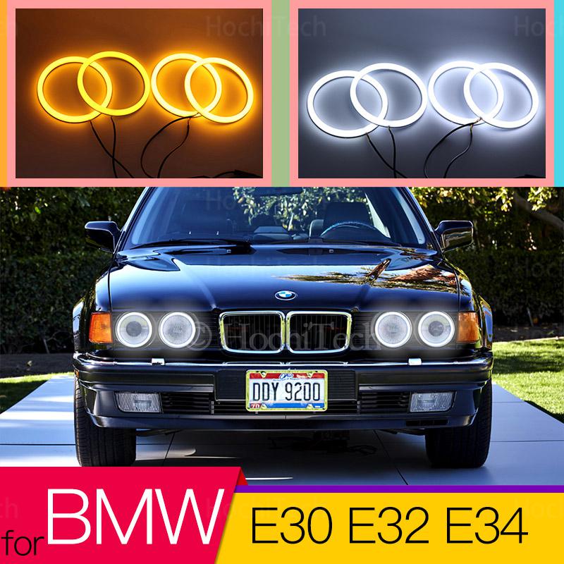 Switchback Cotton Light LED Angel Eye Halo Dual Color for BMW E30 E32 ...