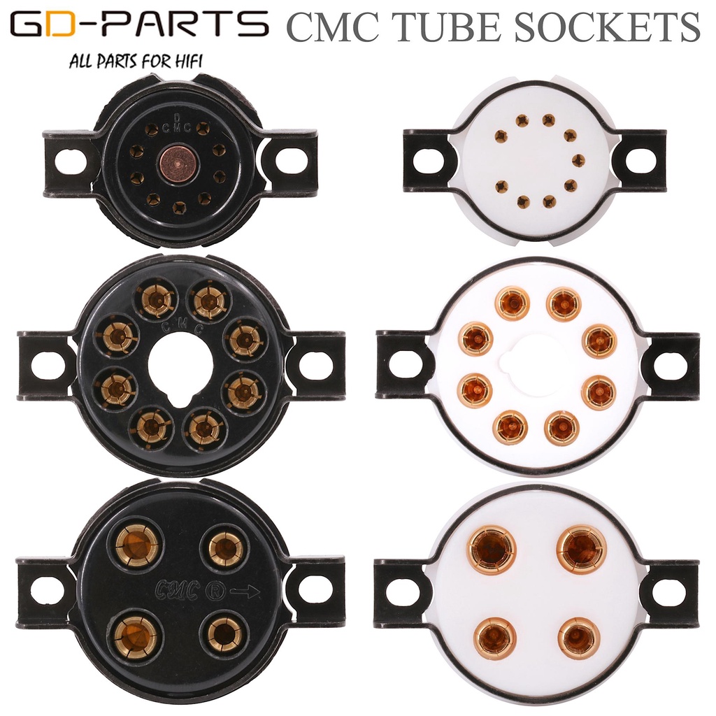 CMC Bakelite PTFE Vacuum Tube Sockets Bases 4pin 8pin 9pin For 2A3 300B ...