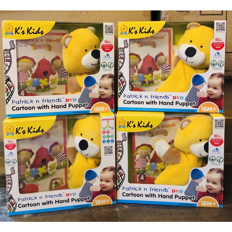 ♟K's Kids Patrick ‘n Friends DVD Cartoon with Hand Puppet, Bobby | Shopee Philippines