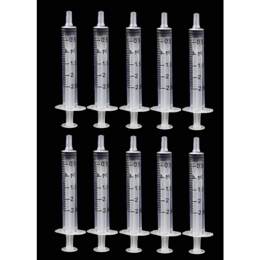 2.5ml Plastic Disposable Injector Syringe Luer Lock Syringes For ...