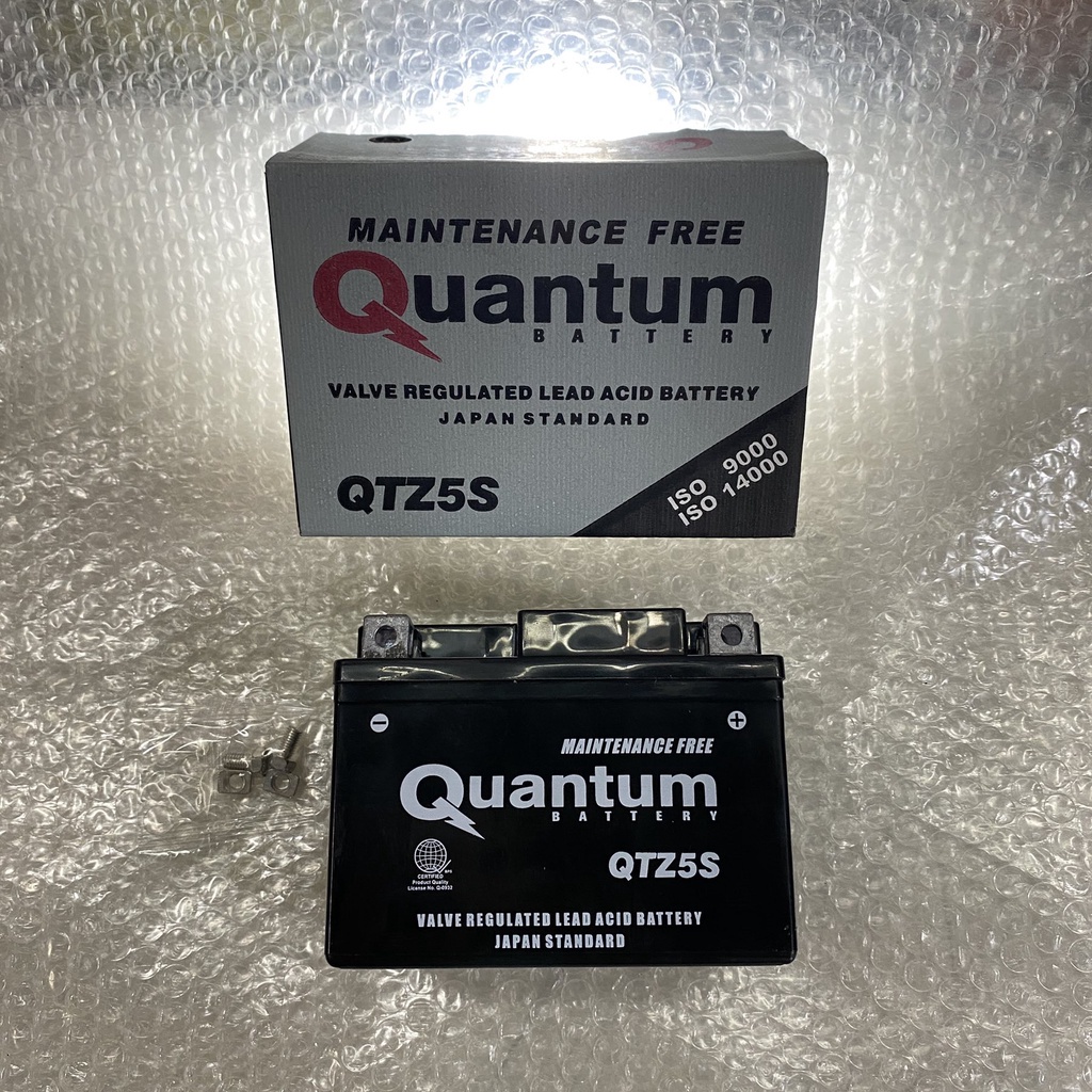 QUANTUM 4L QTZ5S Motorcycle Battery (Japan Quality) | Shopee Philippines