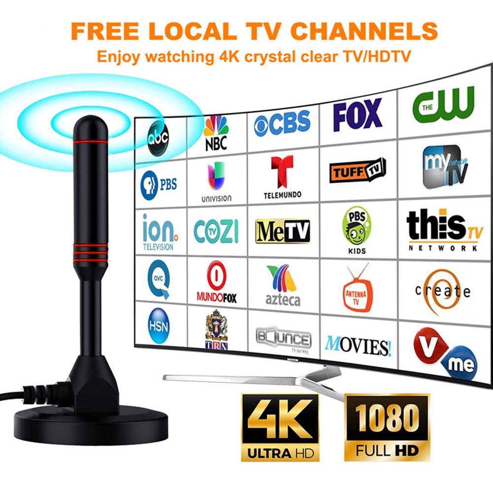 HDTV HD Indoor Digital TV Antenna Ground Wave Receiver Antenna F Male ...