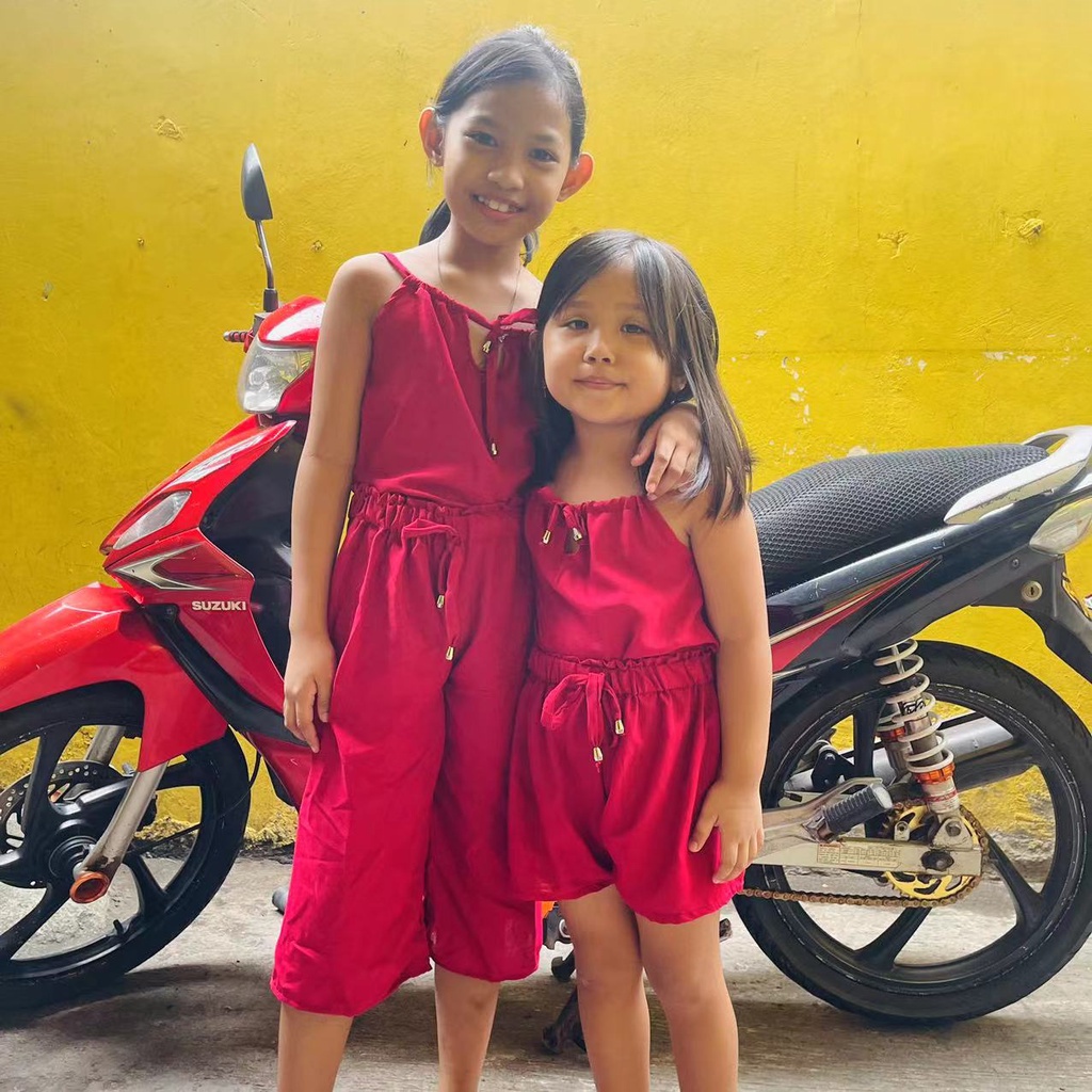 ☈FJSY Challis Spaghetti Terno Squarepants/Short For Girl Kids Good And ...