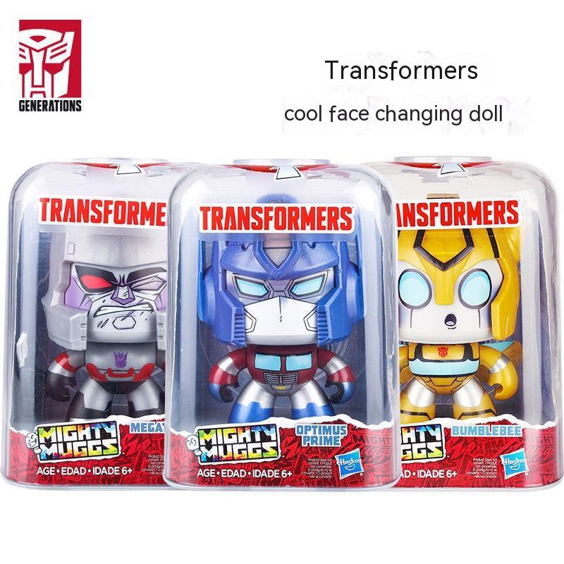 Hasbro Transformers Cool Head Face Changing Doll Optimus Prime Megatron ...