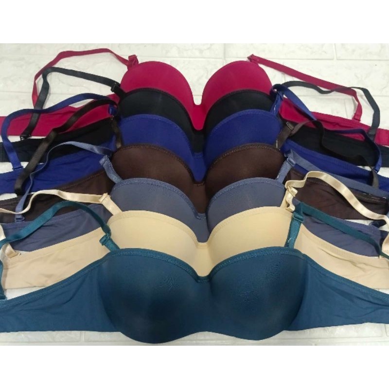 Push up Strapless bra with wire onhand sizes 34 to 40 capA&B | Shopee ...