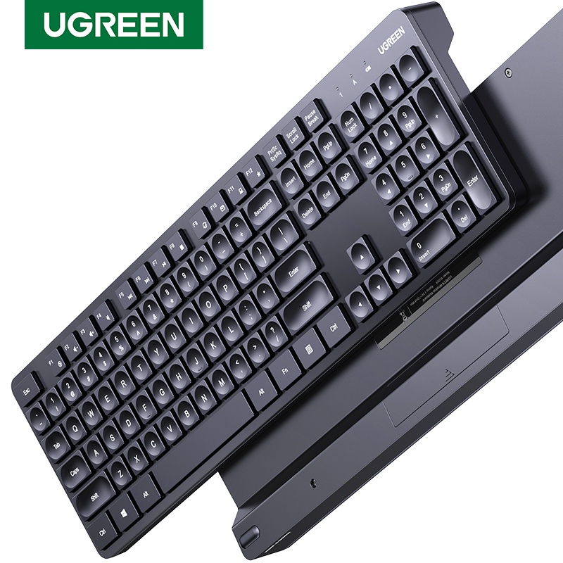UGREEN Keyboard Mouse Wireless 2.4G English Russian Keycap For Work ...