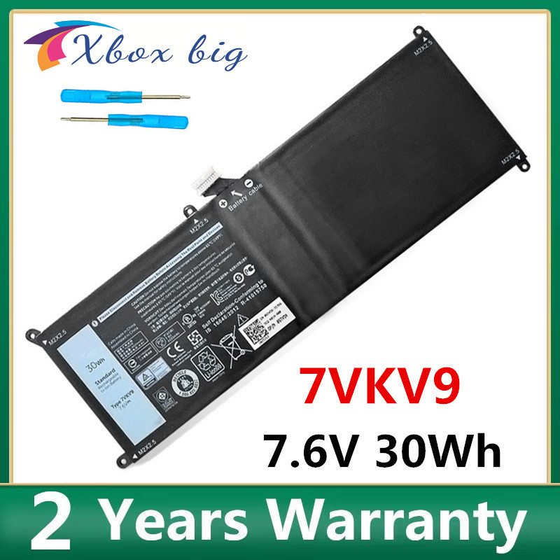 Laptop 7Vkv9 Battery For DELL Latitude XPS 12 9250 7000 7275 9Tv5x ...