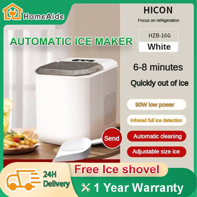 15kg Hicon Ice Maker Automatic Electric Household ice Maker Machine ...
