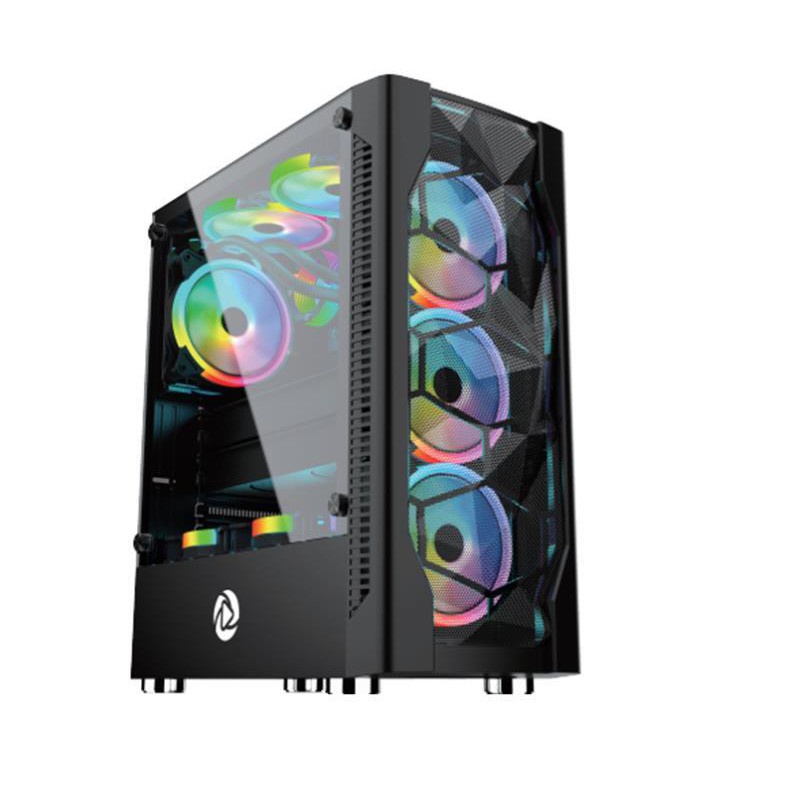 ☁METEOR 03 COMPUTER CASE BLACK Gaming Case PC CASE Desktop Computer ...