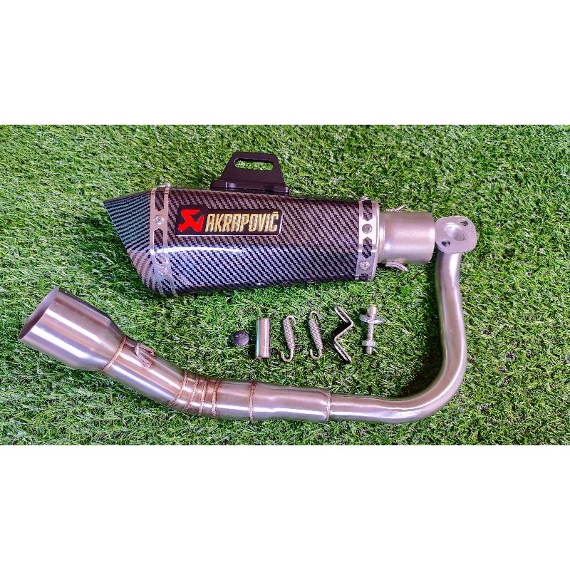 HONDA CLICK 125i/150 V1/V2/V3 AKRAPOVIC CARBON FULL SET WITH SILENCER | Shopee Philippines
