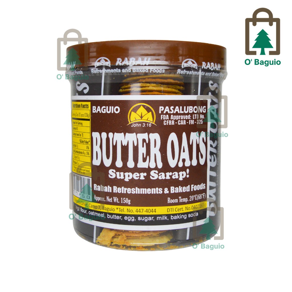 ♂O' Baguio Rabah Butter Oats (150g) | Shopee Philippines