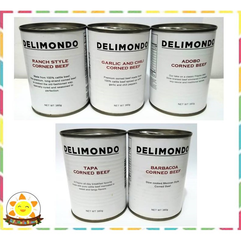 Delimondo Corned Beef 380g (Ranch Style, Garlic & Chili, Adobo ...