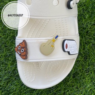 Who Gives a Shit Jibbitz Crocs Shoe Charm Poop Toilet Paper Middle ...